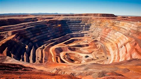 Premium Ai Image Open Pit Open Pit Mining Open Pit Mine Aerial View
