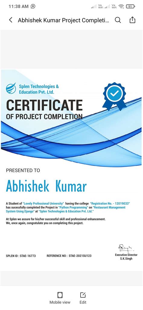 Abhishek Kumar On Linkedin Successfully Python Programming Splentechnologies