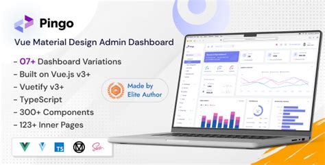 Pingo Vue Material Design Admin Dashboard Template Graphicfort