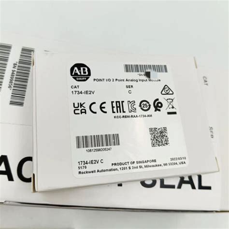 Allen Bradley IE V SER C Point Analog Input Module New AB IE V EBay