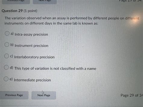 Solved Question Point The Variation Observed When An Chegg