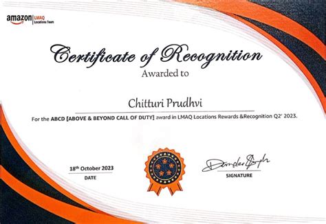 Chitturi Prudhvi On Linkedin Abcdaward Amazon Achievements