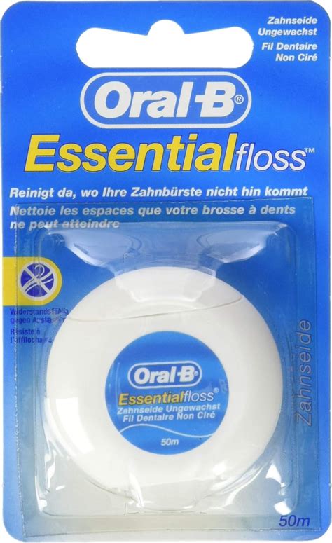 oral b Essential Floss 50m unwaxed : Amazon.co.uk: Health & Personal Care