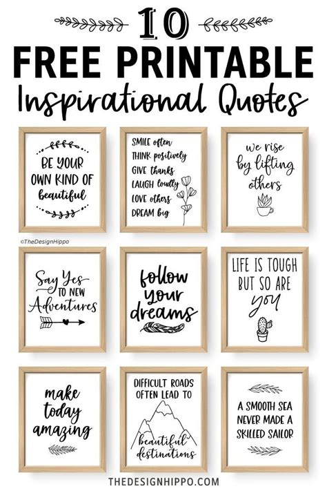 10 Free Printable Inspirational Quotes For Daily Motivation Free