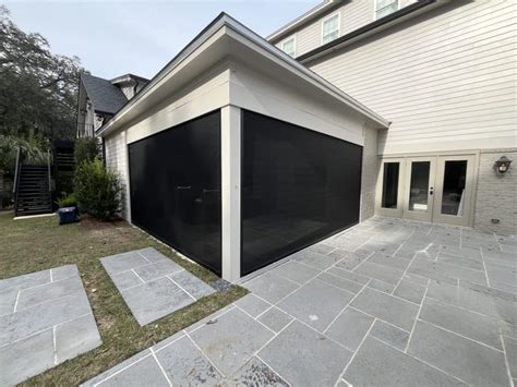 Exterior Motorized Screens By Gulf Breeze Windows And Blinds