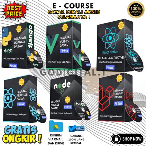 Jual E COURSE Bundling Belajar Pemograman Dengan Framework React Js