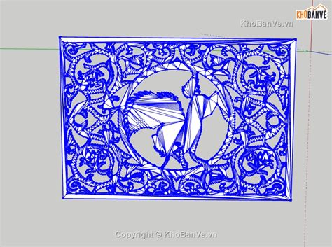 File Skp Thiết Kế Vách Ngăn Cnc đẹp