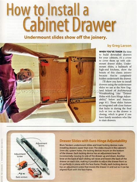 How To Install Cabinet Drawer WoodArchivist