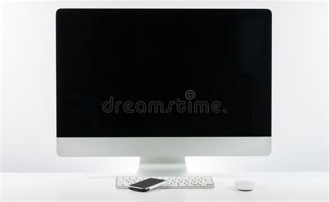 Lcd Monitor And Keyboard Stock Photo Image Of Office 2205562
