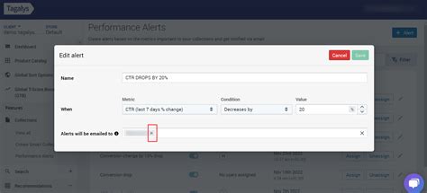 How Can I Unassign Users From Receiving Performance Alert Emails