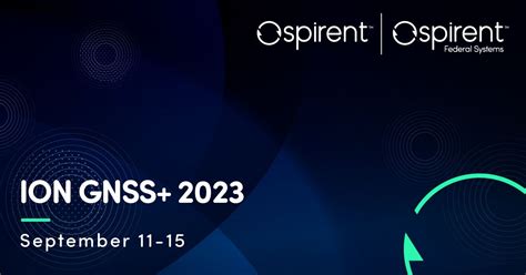 Spirent Positioning Navigation And Timing On Linkedin Gnss Iongnss