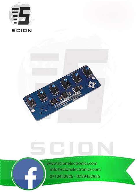 6 Bit Ir Sensor Array Tcrt5000 Made In Sl Scion Electronics