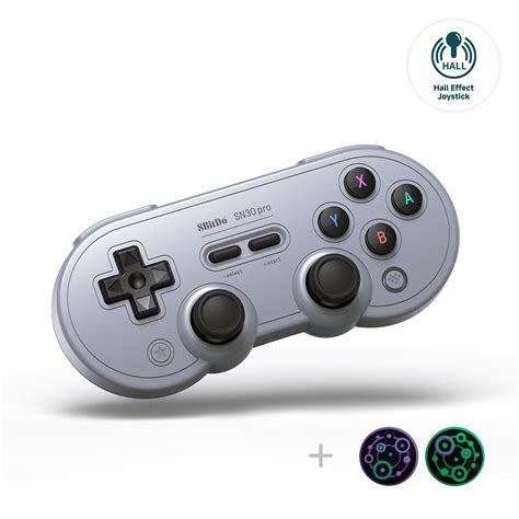 8bitdo Sn30 Pro Wireless Bluetooth Controller Hall Effect Joystick Update Retro Gamepad For