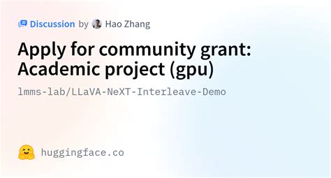 lmms lab llava next interleave demo · apply for community grant