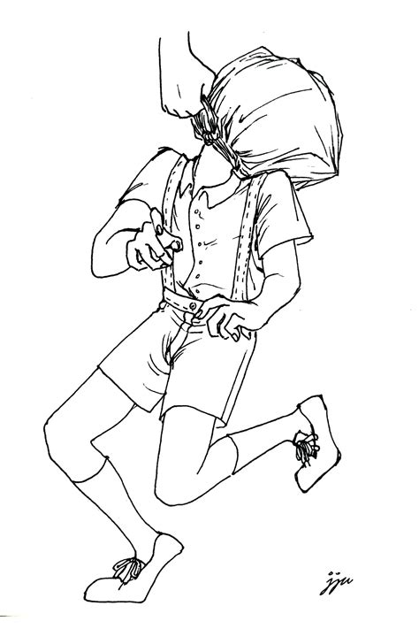 비밀봉지 소년 일러스트 포트폴리오 크몽