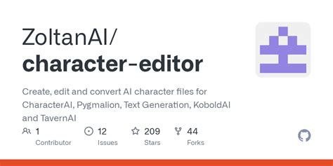 Character Editor At Main ZoltanAI Character Editor GitHub