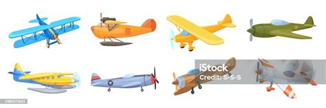 오래 된 복고풍 비행기 빈티지 비행기 수송 비행기 복엽 비행기 스포츠 민간 또는 군사 항공 역사적인 항공 차량 프로펠러 항공기 비행 만화 깔끔한 벡터 일러스트 레이 션