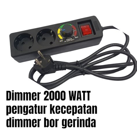 AEBDG DIMMER 2000 WATT AC Peredup Lampu Pengatur Kecepatan Mesin Gerinda Bor Kipas Angin