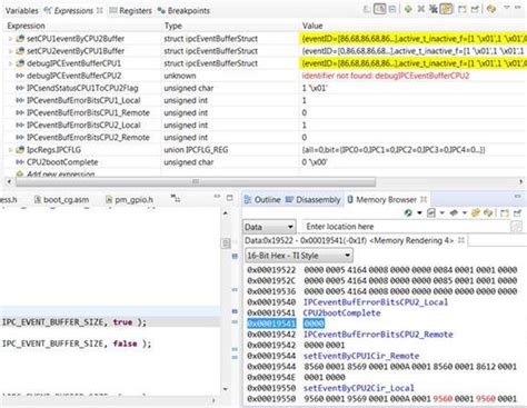 Ccstms320f28375d Gs Memory Is Getting Initialized To Different Memory Locations Between Cpus
