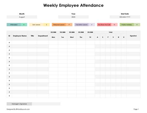 Meeting Attendance Template With Agenda Wordlayouts