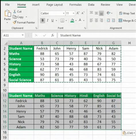 How To Convert Columns Into Rows And Vice Versa Excel Flip Rows And Columns Earn And Excel