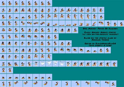 Em Poi Early Mickey Mouse Sprites By Elmermousefan34 On Deviantart