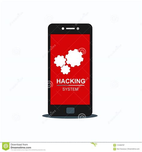 Alert Notification On Smartphone Vector Malware Concept Spam Data Fraud Internet Error Stock