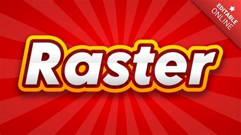 Raster Power Text Effect Generator
