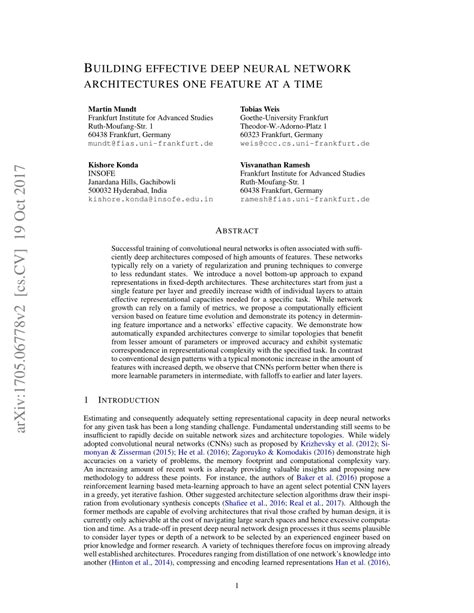 Pdf Building Effective Deep Neural Network Architectures One Feature At A Time