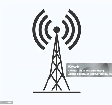 통신 타워 벡터 아이콘입니다 그래픽 및 웹 디자인에 대해 격리된 그림입니다 M 타워에 대한 스톡 벡터 아트 및 기타 이미지 타워 무선 기술 라디오 전파 Istock