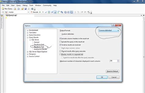 Sql Server 2008 Query Output To Csv File Stack Overflow