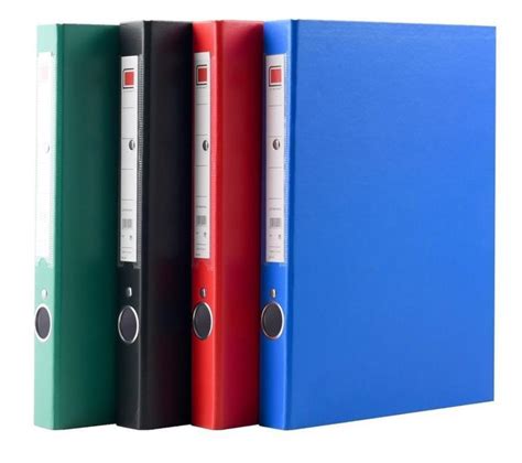 A4 Punch Clip Color 2 Holes Ring Binders File Folder Document Data File