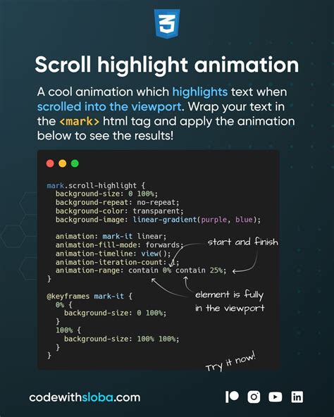 Syed Muhemin Ali On Linkedin Text Highlight Animation On Scroll In Css Originally This