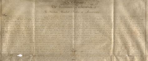 Nd Parchment Manuscript Copy Of The Declaration Of Independence Found In Small British Town