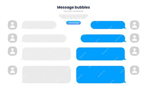 Premium Vector Message Smartphone Template Mobile Chatting Sms App