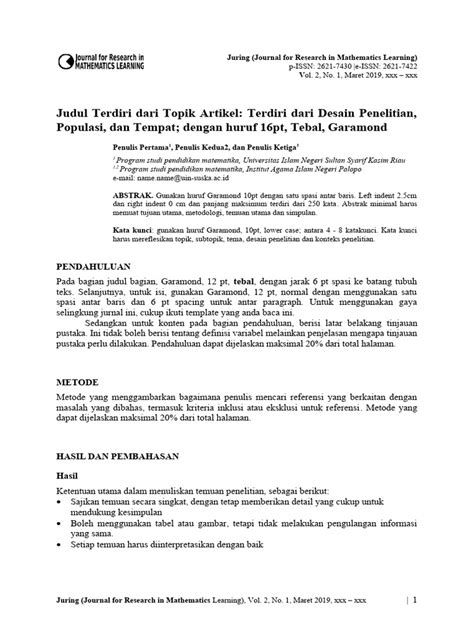 Template Jurnal Juring Pdf