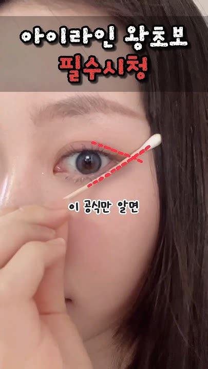 초간단 왕초보 아이라인 그리는법 메이크업 아이라이너 Youtube