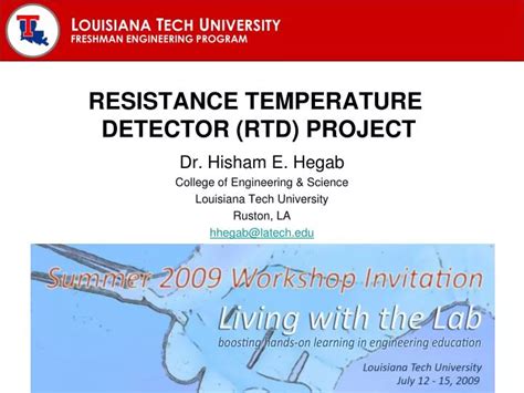 Ppt Resistance Temperature Detector Rtd Project Powerpoint Presentation Id3058255