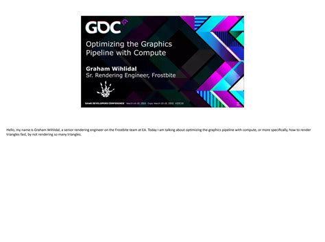 Optimizing The Graphics Pipeline With Compute PDF
