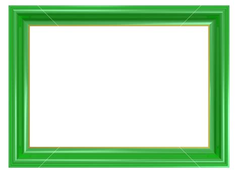 Light Green Frame Isolated On White Background Royalty Free Stock