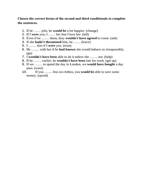 Conditional Type 2 And 3 Pdf