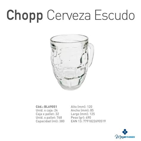 Chopp Cerveza Escudo 380ml 24