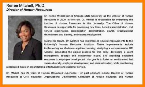 Biographical Sketch Biosketch Format Good Sketch