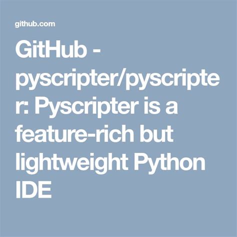 Github Pyscripterpyscripter Pyscripter Is A Feature Rich But Lightweight Python Ide