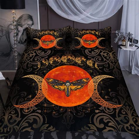 Witch Duvet Cover Bedding Set With 2 Pillowcases Witch Animebape