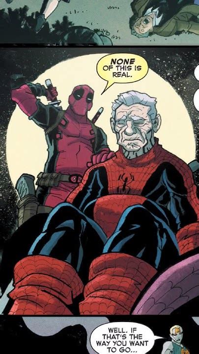 Человек паук и Дэдпул в старости комикс челлвекпаук дэдпул марвел Spiderman мстители