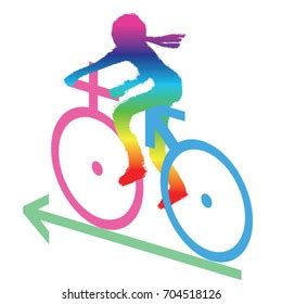 Symbols Male Female Sex Form Bicycle Stock Vector Royalty Free