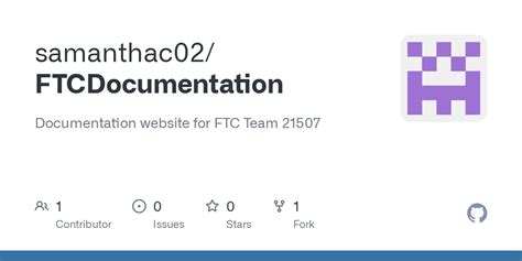 Github Samanthac Ftcdocumentation Documentation Website For Ftc Team