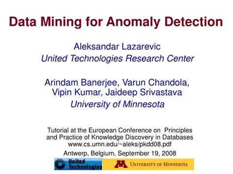 ppt data mining for anomaly detection powerpoint presentation free