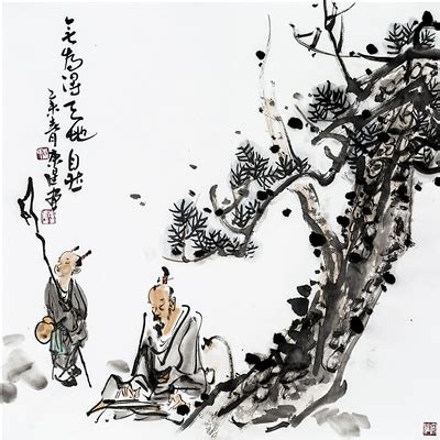 铁肩担道义中国画介绍 现代铁肩担道义潘荣本 铁肩担道义画赏析 大山谷图库